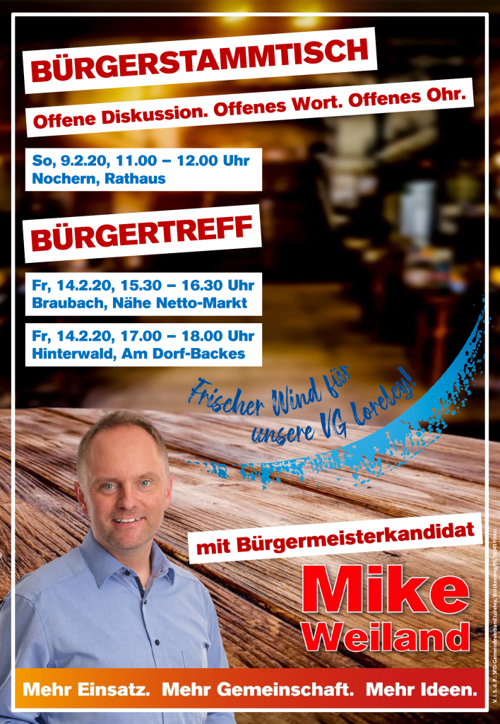 Mike Weiland startet neue Reihe: Bei 23 Bürgerstammtischen und ...
